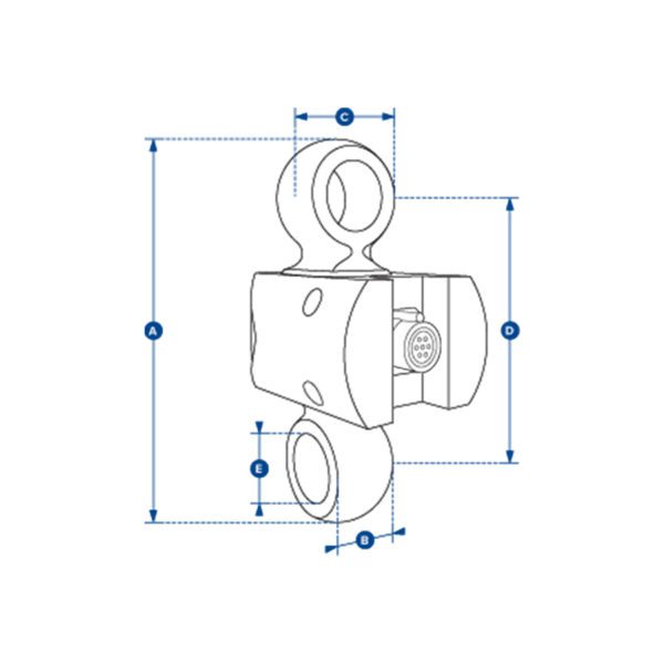 Tension Load Cell - Low Headroom Link - Load Restraint