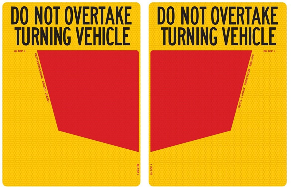 400mm x 300mm Rear Marker Signage - Load Restraint