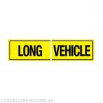 Metal Two Piece Long Vehicle Sign 1200mm x 300mm - Load Restraint